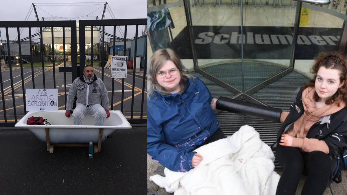 Extinction Rebellion protesters target Cambridge oil company - LBC Extinction Rebellion protesters target Cambridge oil company - LBC