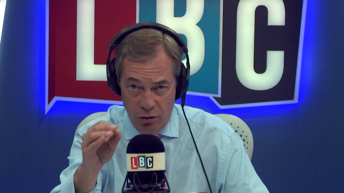 Caller Rants At Nigel Farage: You're Selling Snake Oil - LBC Caller Rants At Nigel Farage: You're Selling Snake Oil - LBC