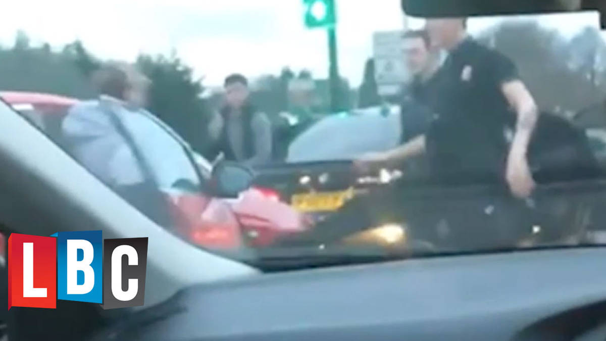 Man Smashes Car Door Against Driver's Head In Road Rage Attack - LBC Man Smashes Car Door Against Driver's Head In Road Rage Attack - LBC