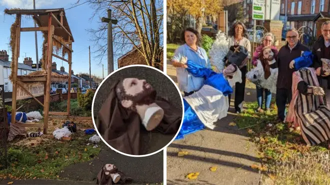 Locals left distraught after nativity scene at historic Ipswich church ... Locals left distraught after nativity scene at historic Ipswich church ...