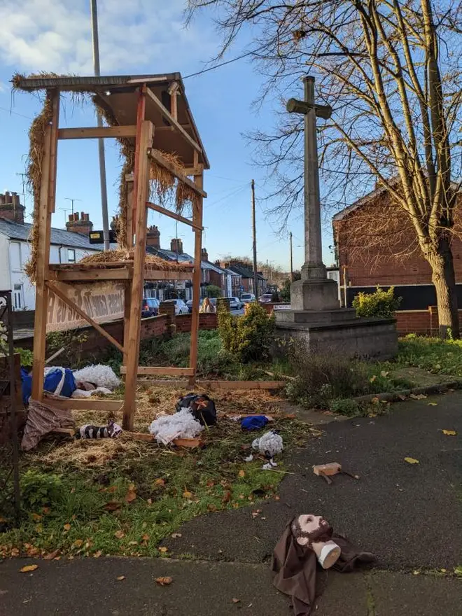 Locals left distraught after nativity scene at historic Ipswich church ... Locals left distraught after nativity scene at historic Ipswich church ...
