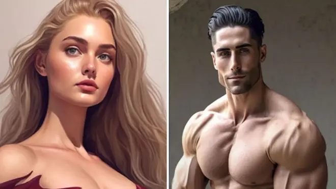 AI shows what the 'perfect man and woman' look like, as eating disorder ... AI shows what the 'perfect man and woman' look like, as eating disorder ...