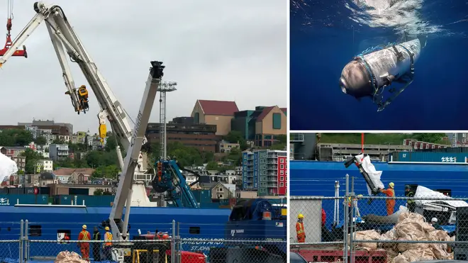 ‘Presumed human remains’ recovered in debris of imploded Titanic sub - LBC ‘Presumed human remains’ recovered in debris of imploded Titanic sub - LBC