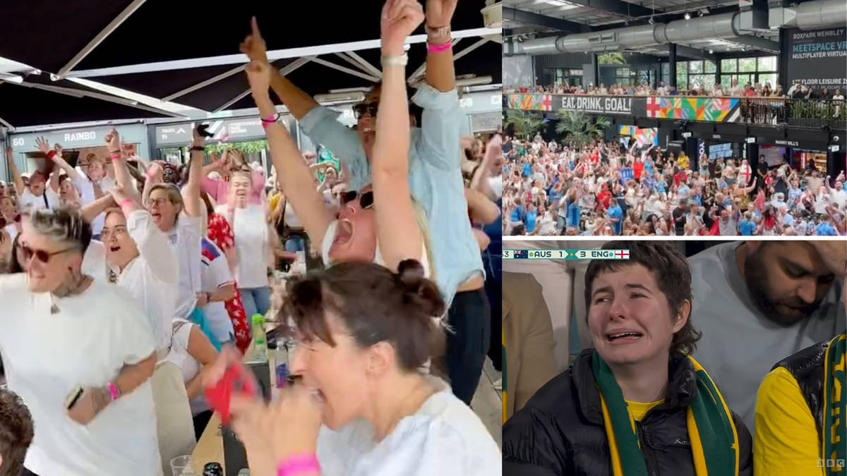 Jubilant England fans celebrate as Lionesses sail through to World Cup ... Jubilant England fans celebrate as Lionesses sail through to World Cup ...